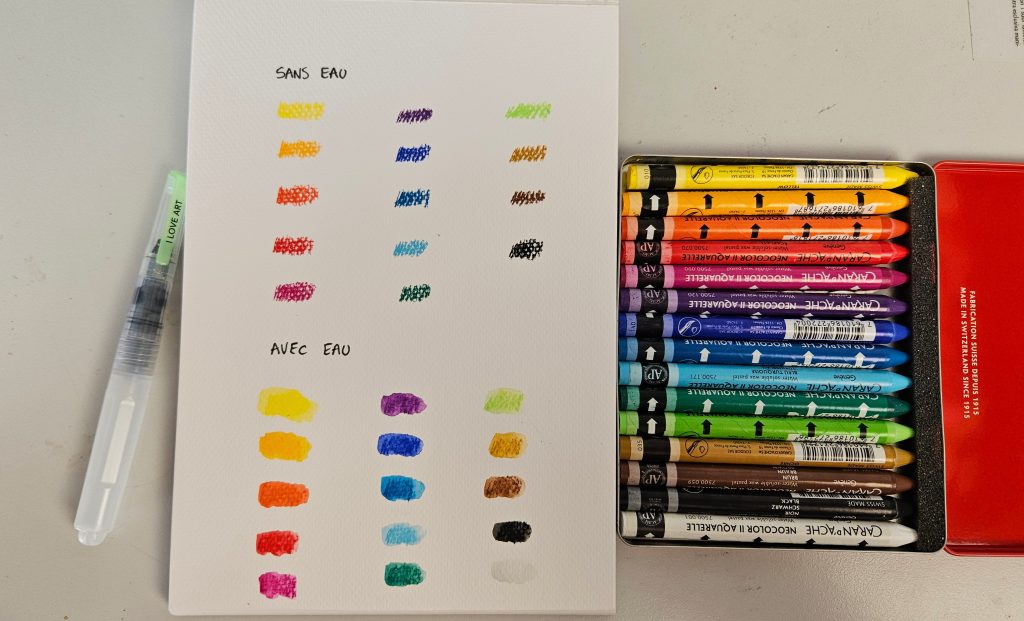 Les pastels à la cire Neocolor 2 testés par EloDraw - l'Atelier Géant